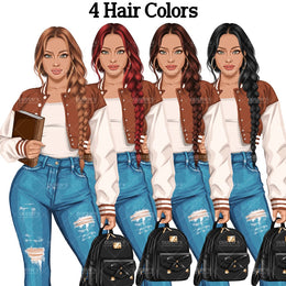 Denim jeans girl, Jeans girl clipart, Teenager clipart, Fashion girl c ...