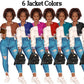 Afro Denim jeans girl, Jeans girl clipart, Afro Teenager clipart, Fash ...