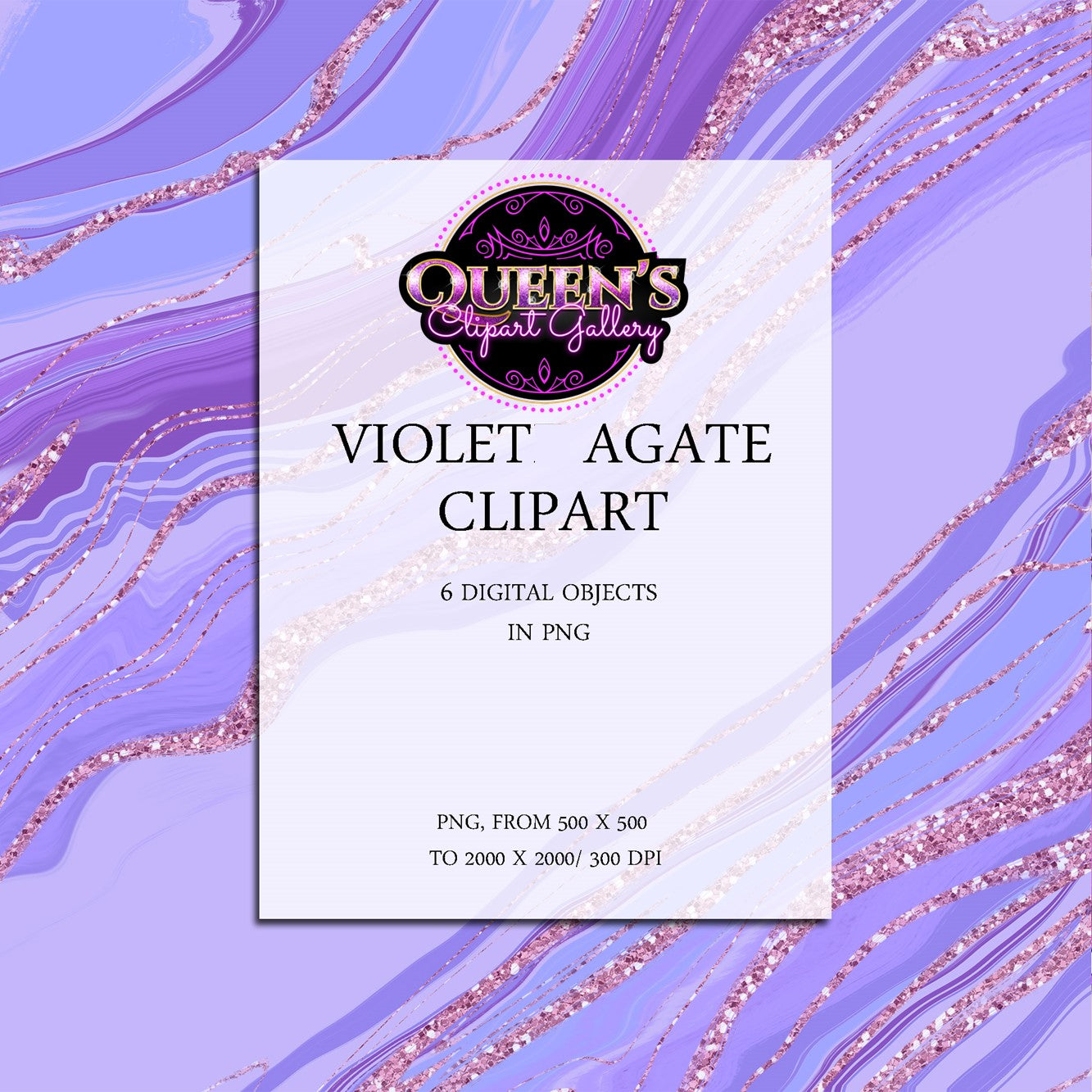 Violet Agate, Scrapbook Paper, Glitter Shine, Digital Background Paper ...