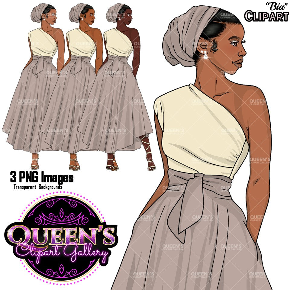 African woman clipart, African American woman, Fashion girl clipart, B ...