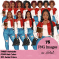 Afro Denim jeans girl, Jeans girl clipart, Afro Teenager clipart, Fash ...