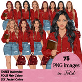 Afro Denim jeans girl, Jeans girl clipart, Afro Teenager clipart, Fash ...