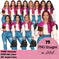 Denim jeans girl, Jeans girl clipart, Teenager clipart, Fashion girl c ...